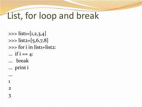 for loop using lists ppt download