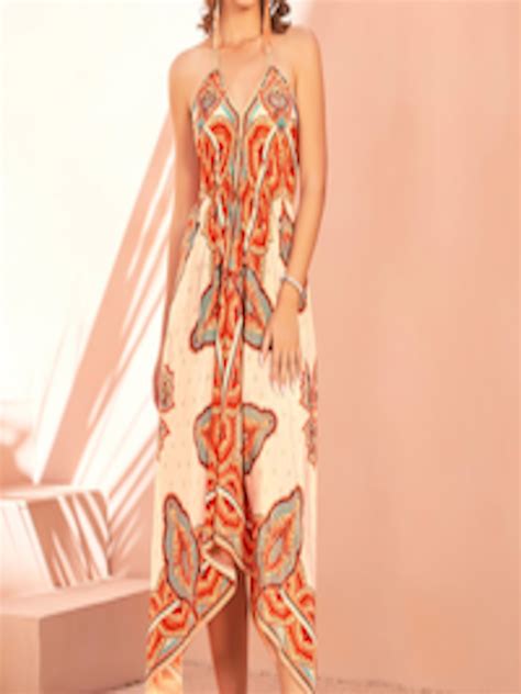 Buy Bannos Swagger Printed Cover Up Beachwear Dress Swimwear For