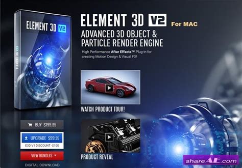 Element D V Mac Video Copilot Free After Effects Templates After Effects Intro