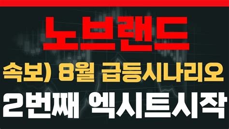 노브랜드 주가전망 8월 노브랜드 긴급분석 파생상품 손실은 오히려 호재 두번째 급등 시나리오 노브랜드주가전망 Youtube