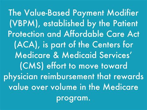 The Value Based Payment Modifier How To Prepare Your