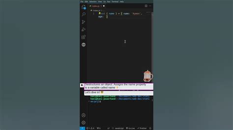 Learn Object Destructuring In Javascript Nodejs Programming