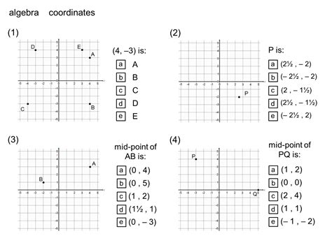 Median Practice And Quiz Questions Algebra Coordinates And Simple Lines