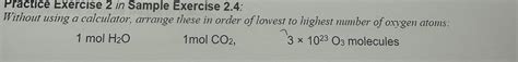Solved Practice Exercise 2 ﻿in Sample Exercise 2 4 Without