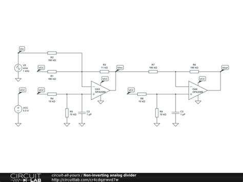 Non Inverting Analog Divider Circuitlab