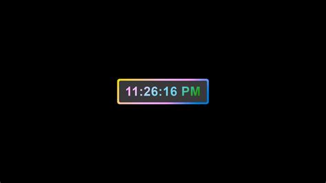 github flitzdev glowing effect clock