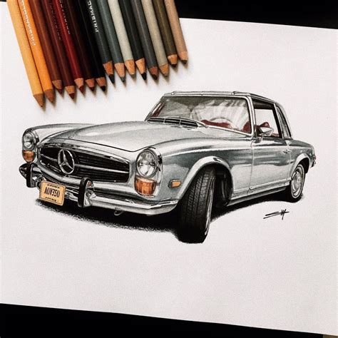 Mercedes Benz 280sl Graphiteshades Draw To Drive Old Mercedes