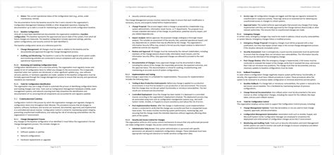 Configuration Management Policy Template Annex A Control 89
