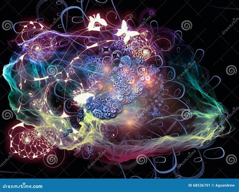 Metaphorical Math Visualization Stock Illustration Illustration Of
