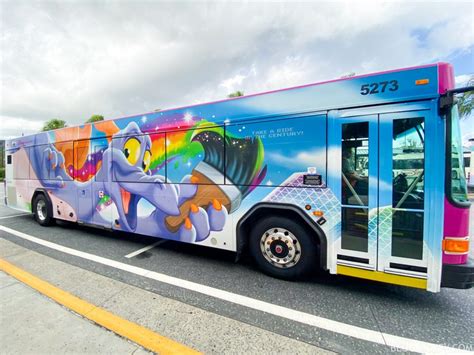Figment Character Bus Debuts At Walt Disney World