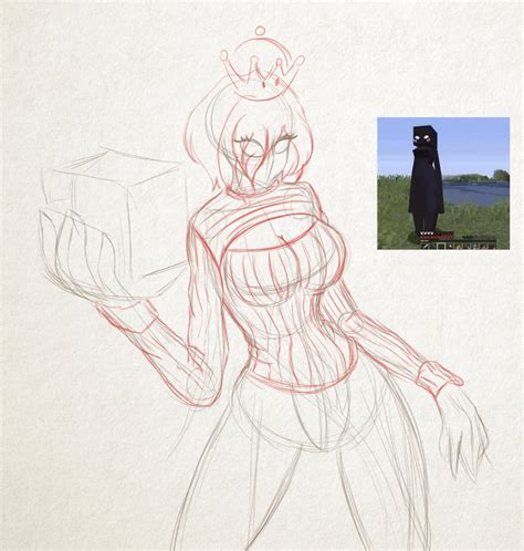 Enderwoman Scetch By Mrgillusion45 On Deviantart