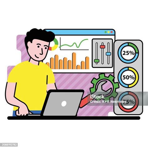 남자가 있는 벡터 이미지는 비즈니스 아이디어 개발에 종사하고 있습니다 개념에 대한 스톡 벡터 아트 및 기타 이미지 개념 개념과 주제 교육 Istock