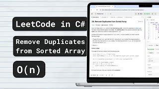 Remove Duplicates From Sorted Array LeetCode In C