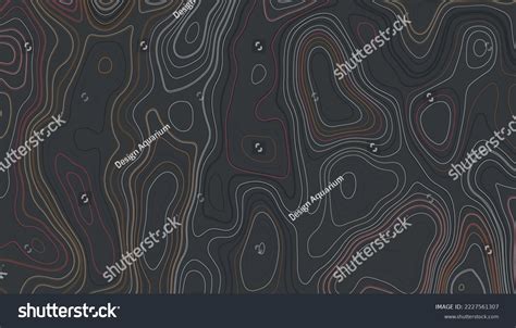 Topographic Multicolored Linear Background Abstraction Place Stock