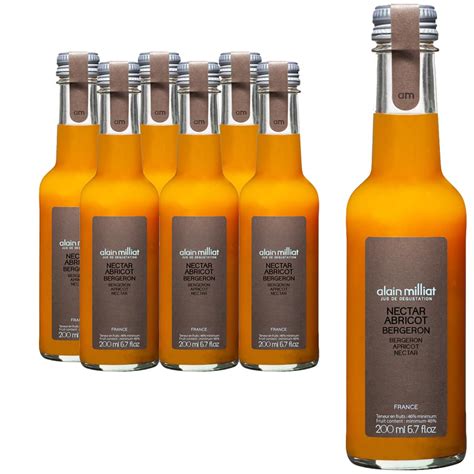 Alain Milliat Apricot Nectar 68 Fl Oz Six 200ml Glass