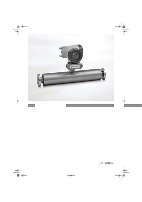 Krohne Optimass 7000 En User Manual 56 Pages