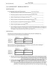 Lab 11 Answer Sheet Pdf Alex Rojas Bio 101 Laboratory Name Lab 12 ANSWER SHEET MENDELIAN