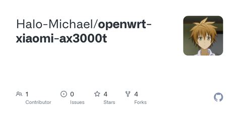 GitHub Halo Michael Openwrt Xiaomi Ax3000t