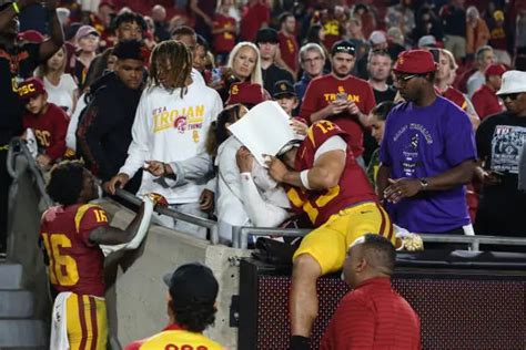 Caleb Williams Finds Comfort In His Mothers Arms