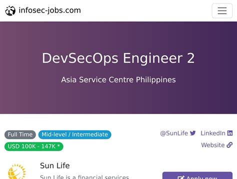Hiring Devsecops Engineer 2 In Asia Service Centre Philippines R
