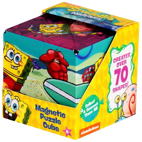 Shashibo Spongebob Shape Shifting Box Award Winning Patented Magnetic Puzzle Cube
