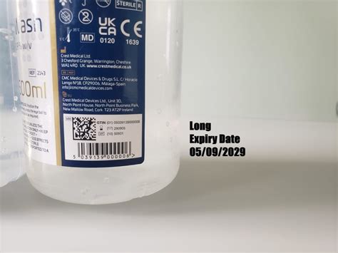 Eye Wash Bottles 500ml Sterile Saline Solution Expiry Sept 2029 Pack