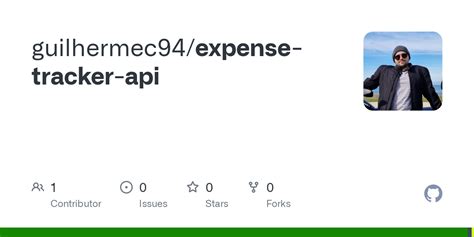 Github Guilhermec94expense Tracker Api