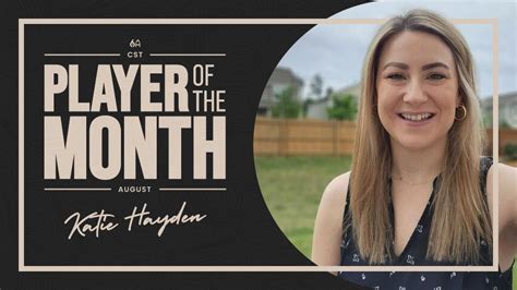 Excited To Share That 6am City Player Of The Month For August 2024 Is Katie Hayden She Could Be