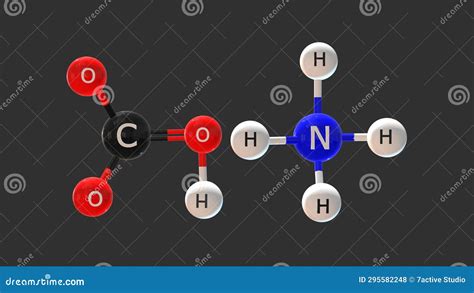 Ammonium Bicarbonate Nh4 Hco3 3d Illustration Stock Illustration