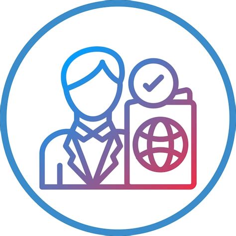 Premium Vector Vector Design Passport Control Icon Style