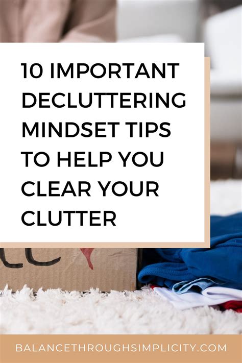 10 Decluttering Mindset Tips For Easier Decluttering