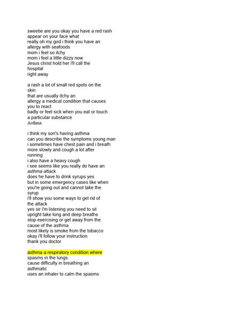 Script Pdf Asthma Cough