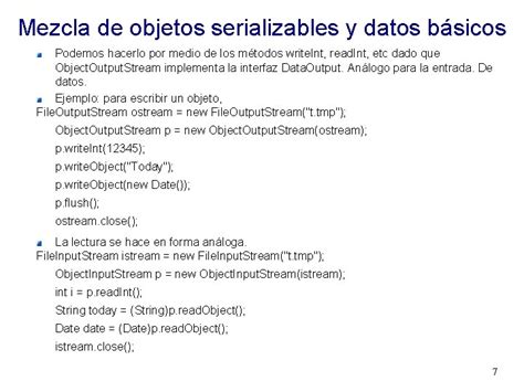 Persistencia Y Serializacin En Java Con Archivos Agustn
