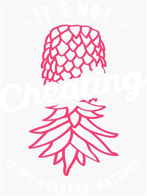 Upside Down Pineapple Swinger Lifestyle Hotwife Sticker For Sale By