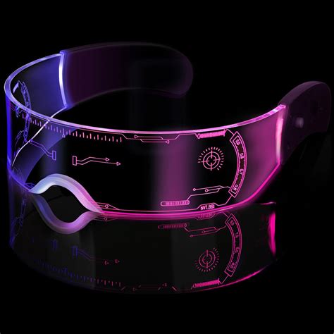 Kassae Light Up Glasses Led Visor Glasses With 7 Colors And 4 Modes
