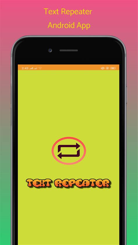Text Repeater Android App Source Code By Creativetech Codester