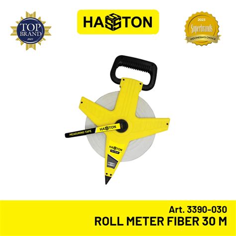 Jual Hasston Roll Meter Fiber Tancap Tanah 30m Measuring Tape 3390