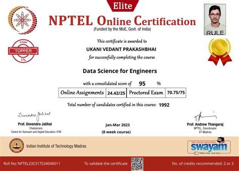 Ukani Vedant On Linkedin Datascience Python Opportunity Engineers Nptel Iitmadras