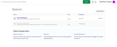 How To Backup Laravel To Digitalocean Spaces With Bash Snapshooter
