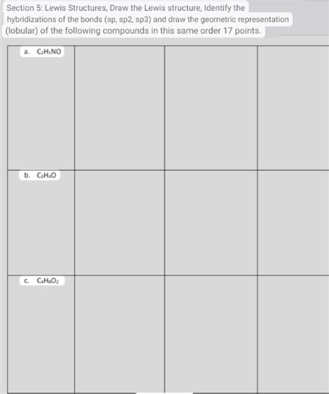 Solved Section 5 Lewis Structures Draw The Lewis