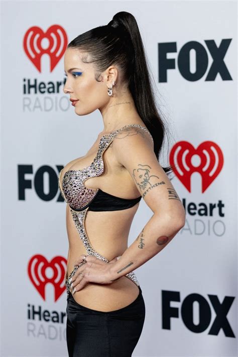 Halsey Showed Tits And Bared Thighs At Iheart Party 38 Photos Video