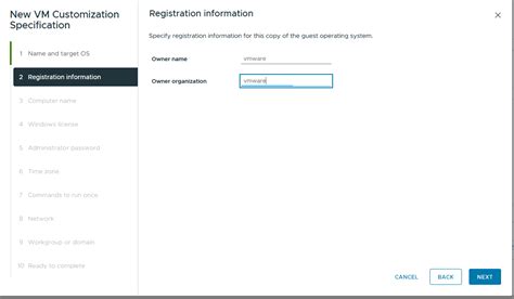 Vm Customization Specifications Walk Through And Setup Top Vcf Technology