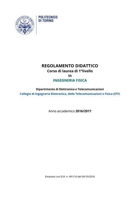 Ingegneria Fisica Didattica PoliTo