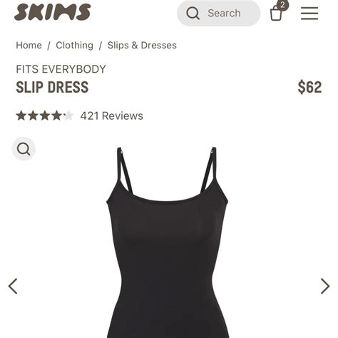 Skims Slip Dress Never Worn No Depop