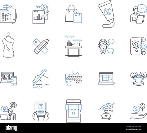 Mobile Professional Line Icons Collection Mobility Productivity