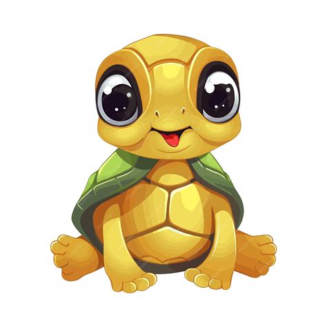 Premium Vector Cute Turtle Cartoon Vector Illustration
