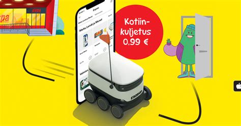 Alepa Robottitoimitukset S Kaupat Ruoan Verkkokauppa