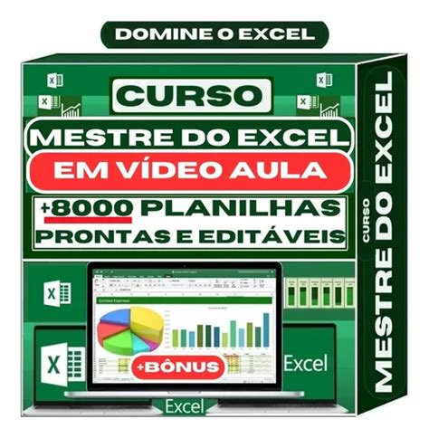 domine o excel 8 mil planilhas curso completo bônus mercadolivre
