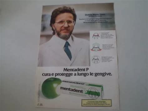Advertising Advertising 1979 Mentadent Toothpaste P And Dottor Mario Lena £607 Picclick Uk